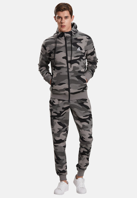 Extreme Pop Men's Tracksuit Set with pockets and hood in colours grey